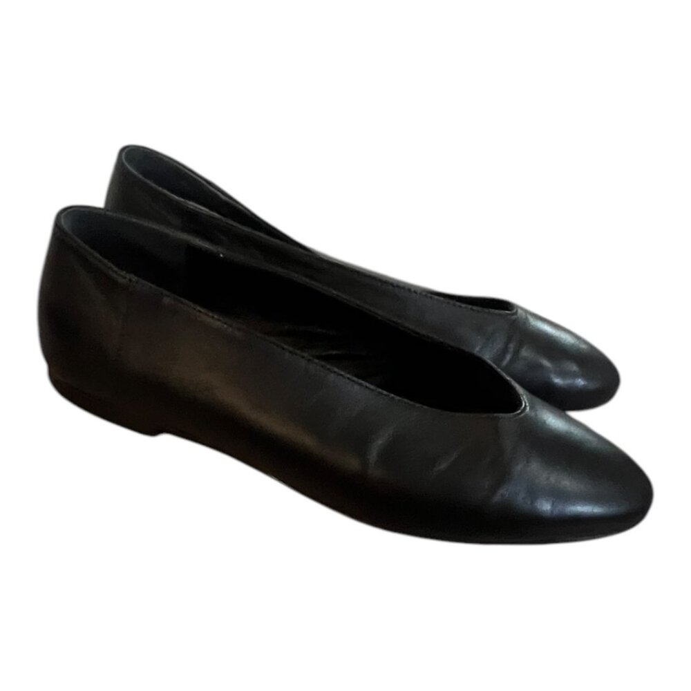A. Soliani Scala Black Leather Flats Ballet Women's 3… - Gem